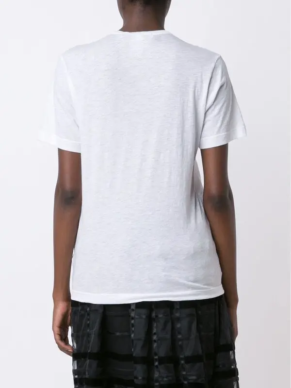 Comme Des Garçons Cotton T-shirt With Appliqu