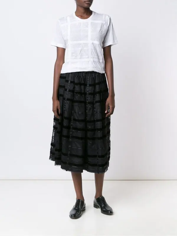 Comme Des Garçons Cotton T-shirt With Appliqu