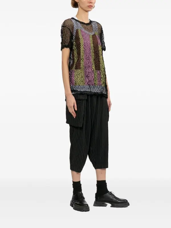 Comme Des Garçons Open-knit T-shirt