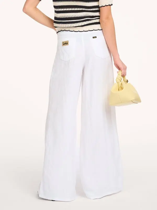 LOIS Marlene Trousers - White