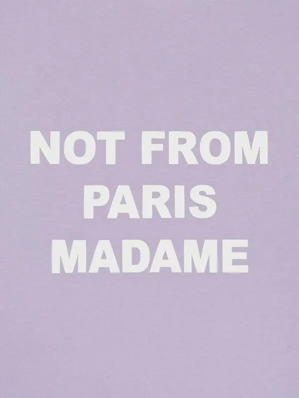 Drole De Monsieur Slogan T-shirt - Purple