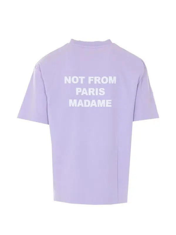 Drole De Monsieur Slogan T-shirt - Purple