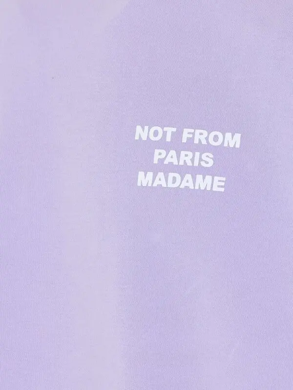 Drole De Monsieur Slogan T-shirt - Purple