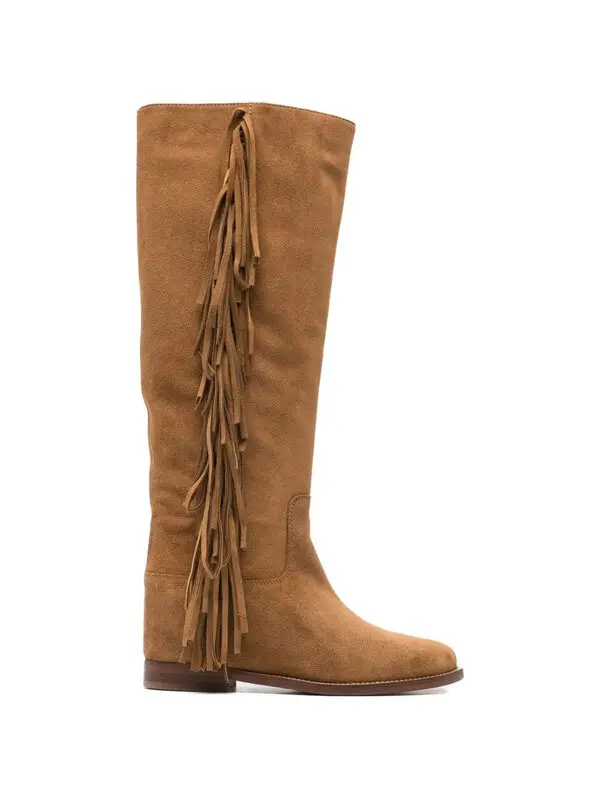 VIA ROMA 15 Marten Velour Boots