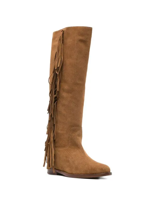 VIA ROMA 15 Marten Velour Boots