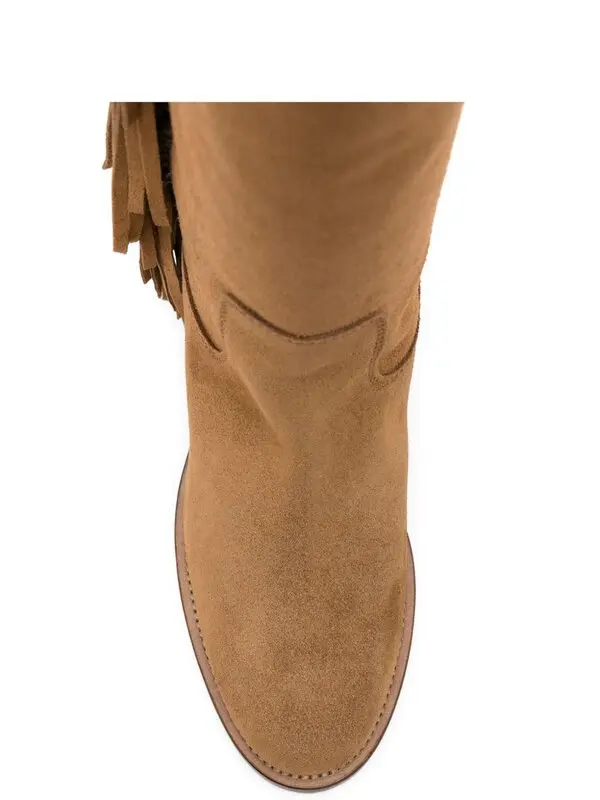 VIA ROMA 15 Marten Velour Boots