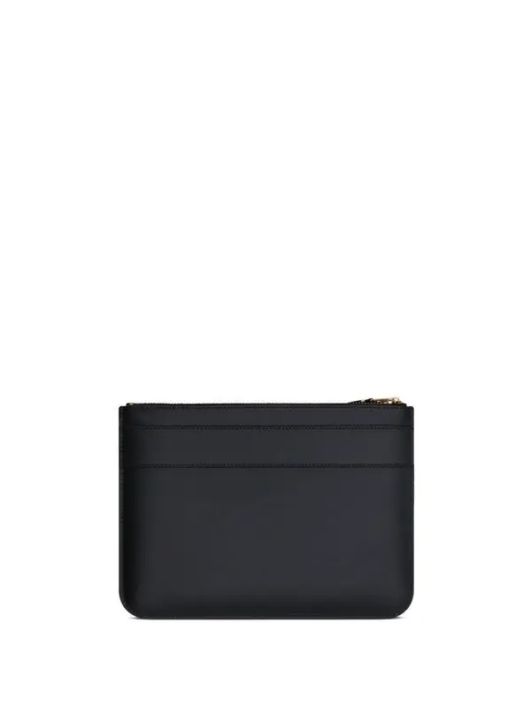 Comme Des Garçons Big Bow Leather Card Case - Black