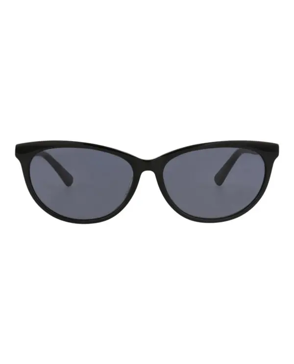 Alexander McQueen Acetate Cat Eyeframe Cv Sunglasses - Black Black Grey (mq0294op/30009207/001s)