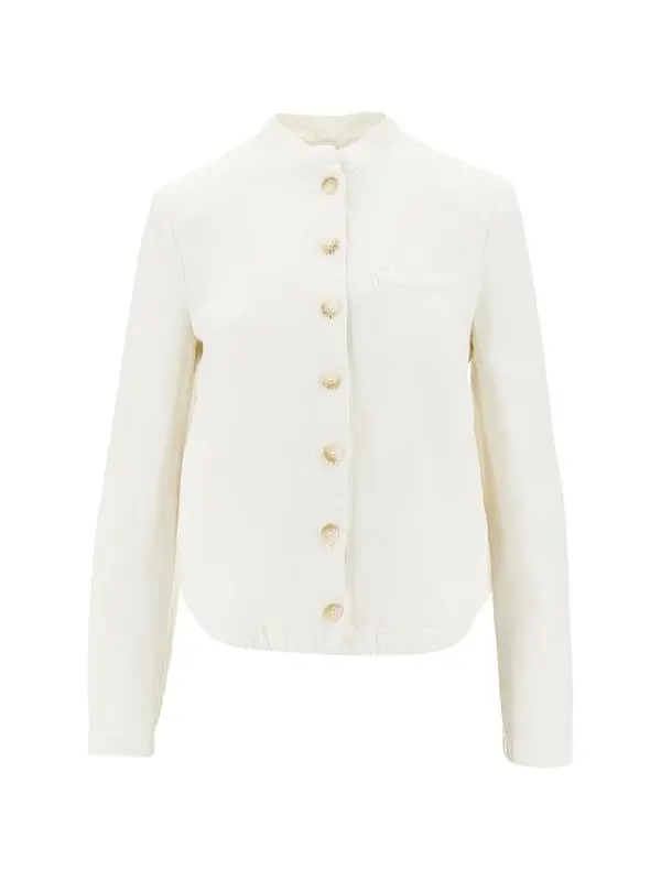 Emporio Armani Linen Blend Jacket - White