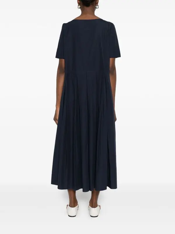 Apuntob Cotton Pleated Midi Dress