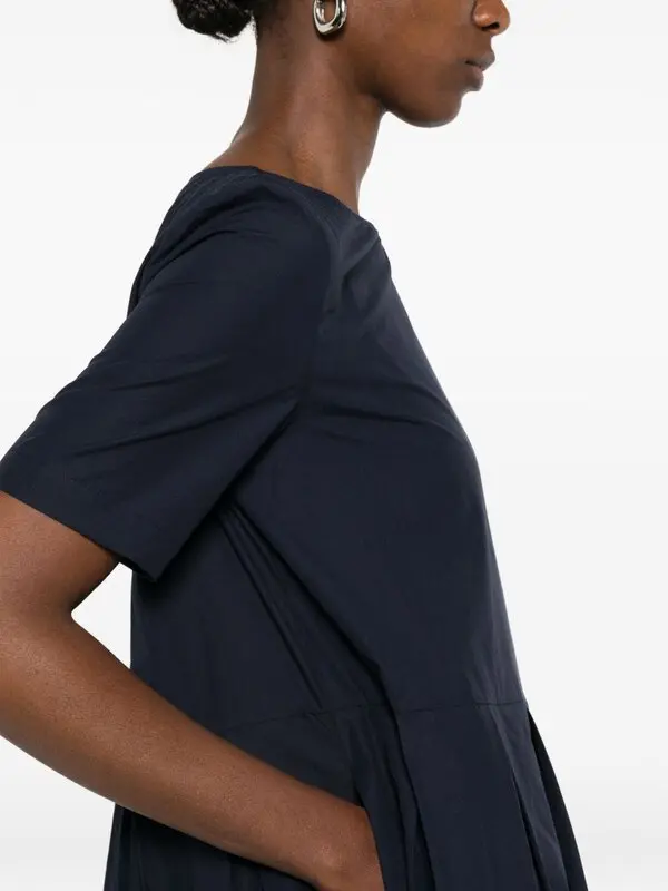Apuntob Cotton Pleated Midi Dress