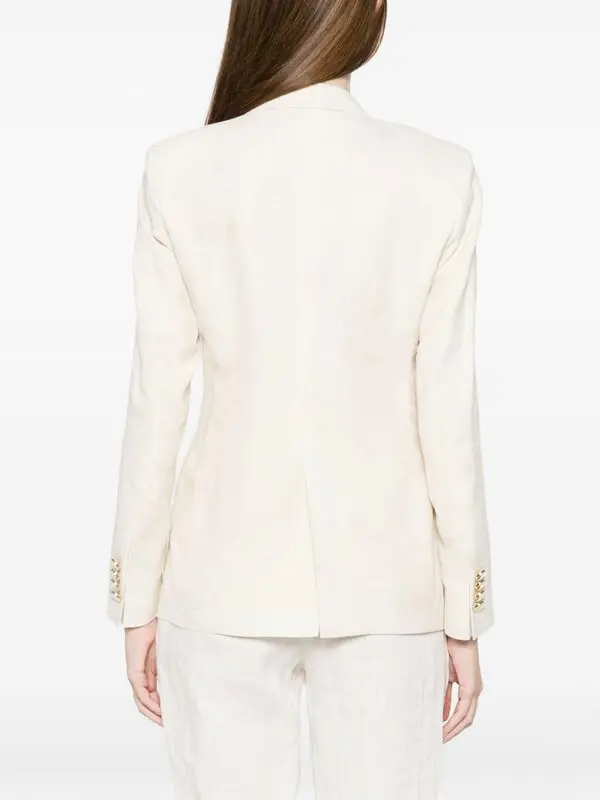 L.B.M. 1911 Linen Blend Double-breasted Jacket