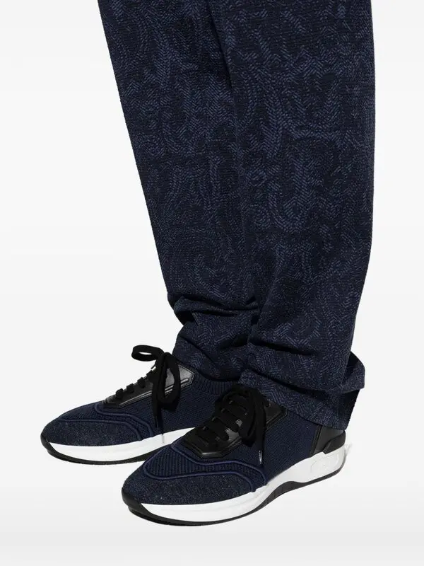 Brioni Cotton And Linen Blend Sneakers