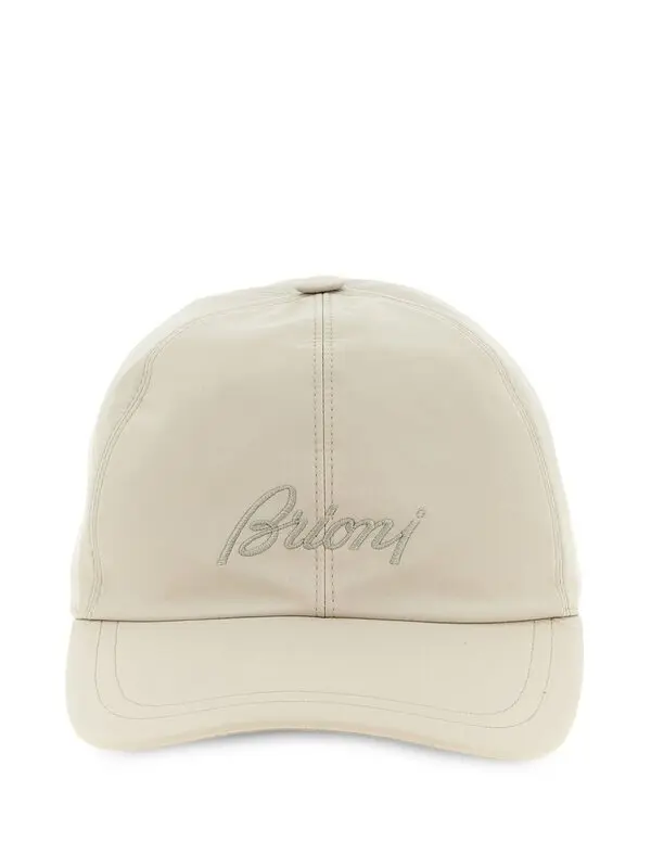 Brioni Logo Baseball Cap - Beige