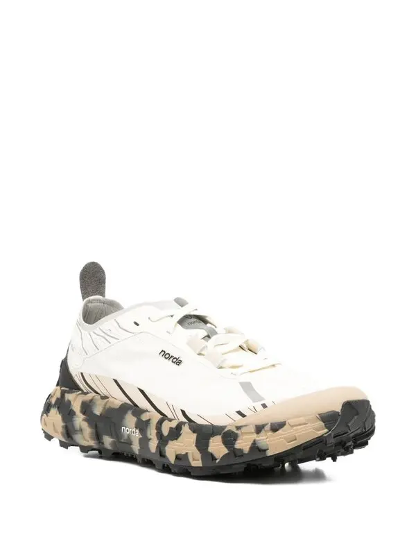NORDA 001 Sneakers With Beige Camouflage - Blue