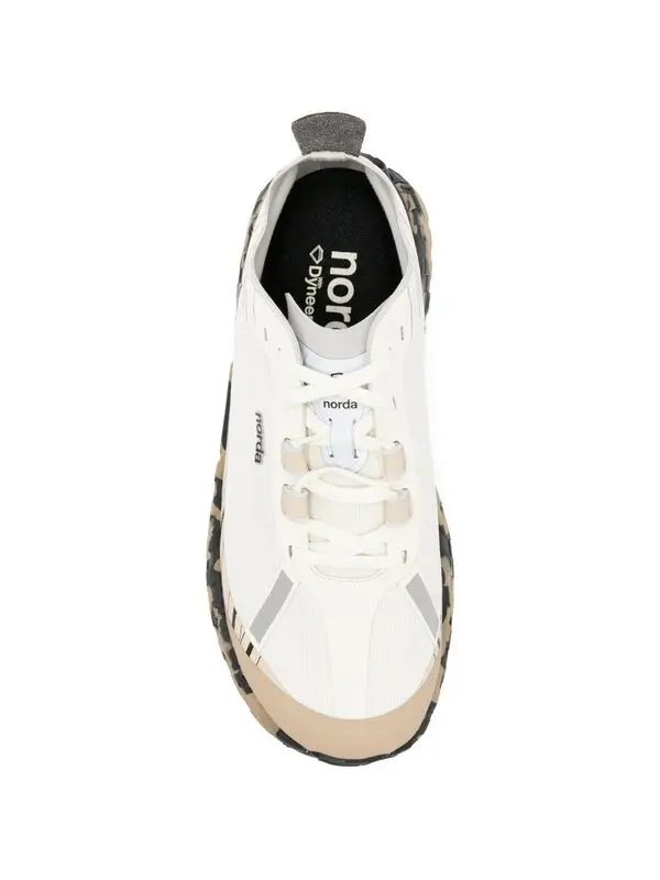 NORDA 001 Sneakers With Beige Camouflage - Blue