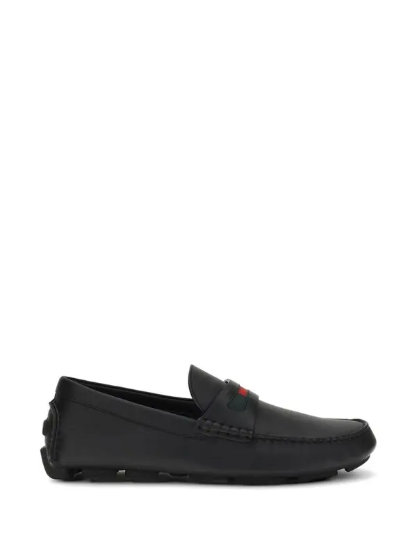 Gucci Leather Loafers - Black