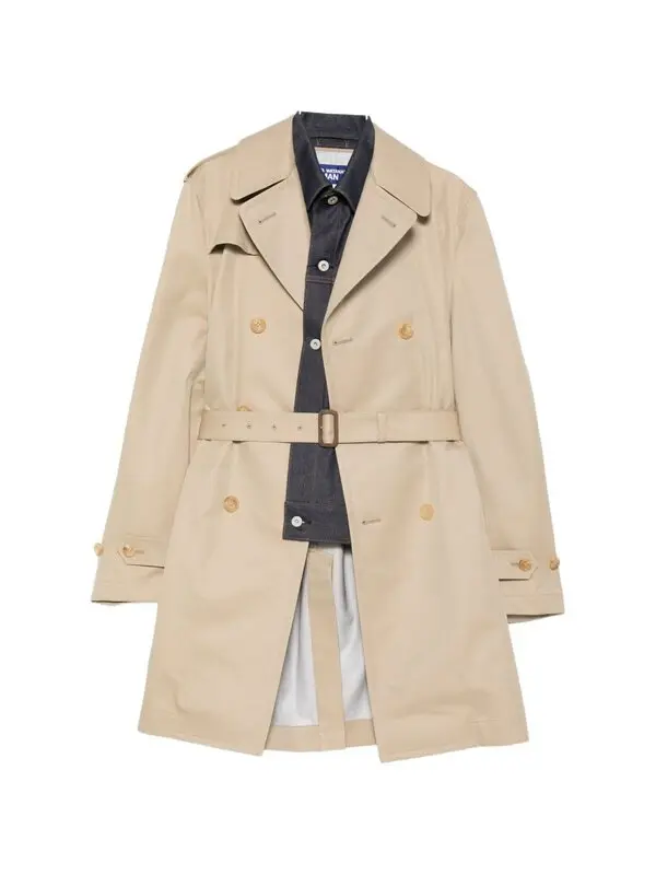 Junya Watanabe Double-breasted Cotton Trench Coat - Beige