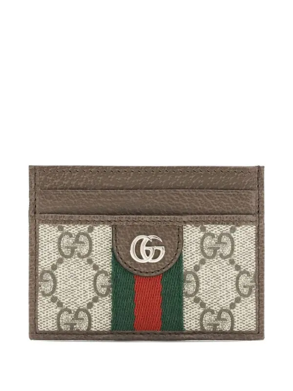 Gucci Ophidia Gg Card Case - Brown