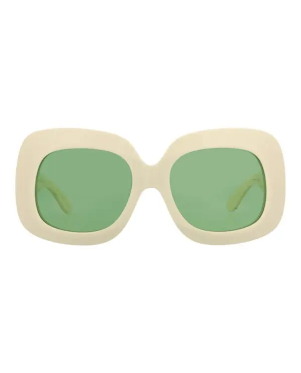 Valentino Garavani Square-frame Acetate Sunglasses - Ivory Ivory Green (vls/180b/59)