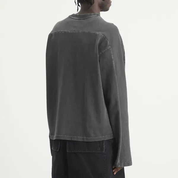 ENTIRE STUDIOS Heavy Long Sleeve Top - Washed Black