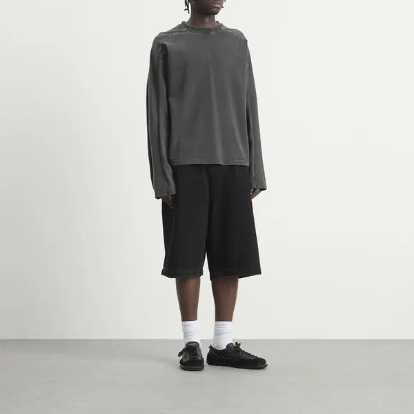 ENTIRE STUDIOS Heavy Long Sleeve Top - Washed Black