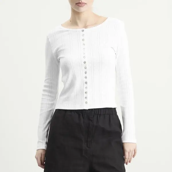RÓHE Pointelle Cardigan - Off White
