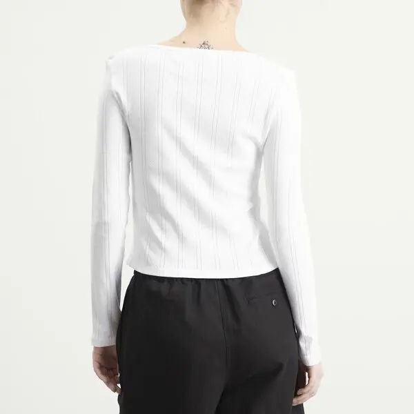 RÓHE Pointelle Cardigan - Off White