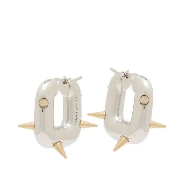 Acne Studios Chunky Loop Earrings - Silver