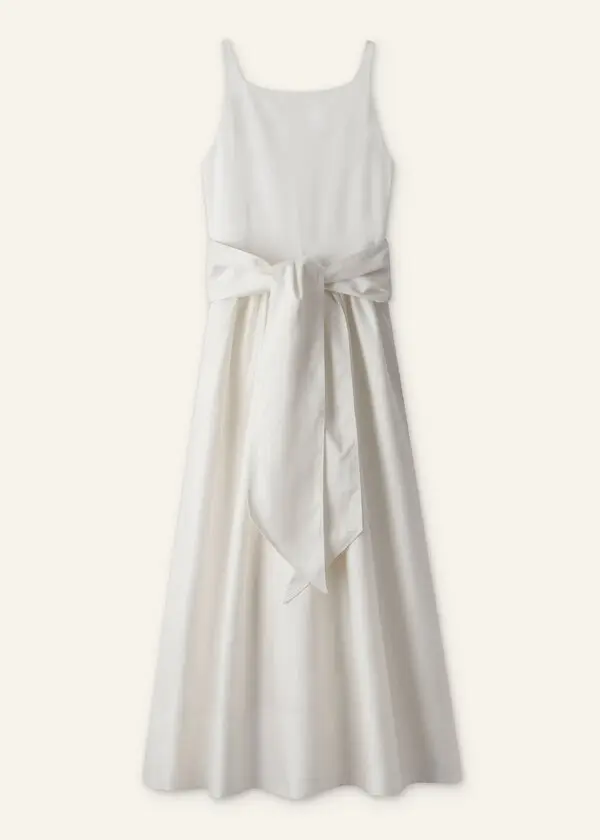 ME+EM Fit And Flare Maxi Dress With Tie