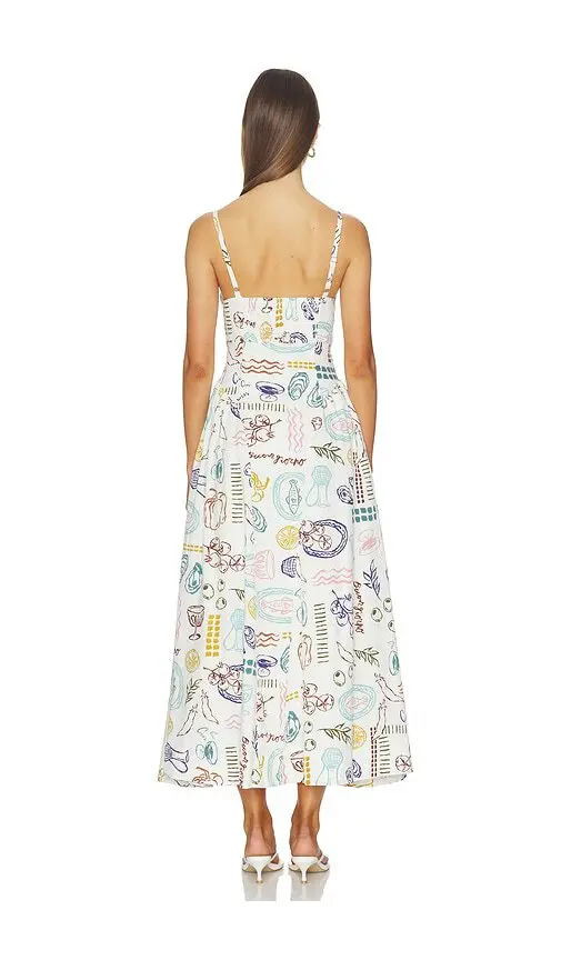Astr The Label Ansley Printed Midi Dress