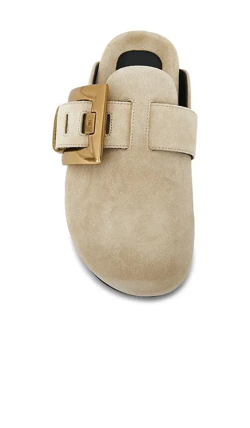 Balmain Anthem Flat Mule - Beige