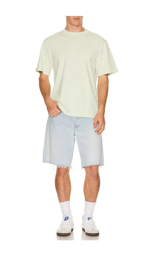 AGOLDE Asha Mock Neck Tee In . Also - Green