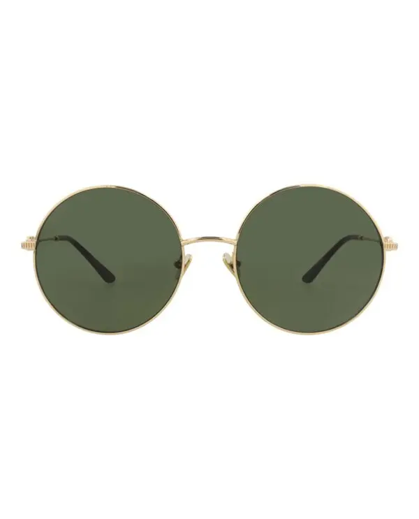 Valentino Garavani Round-frame Acetate Sunglasses - Gold Gold Green (vls/170a/57)