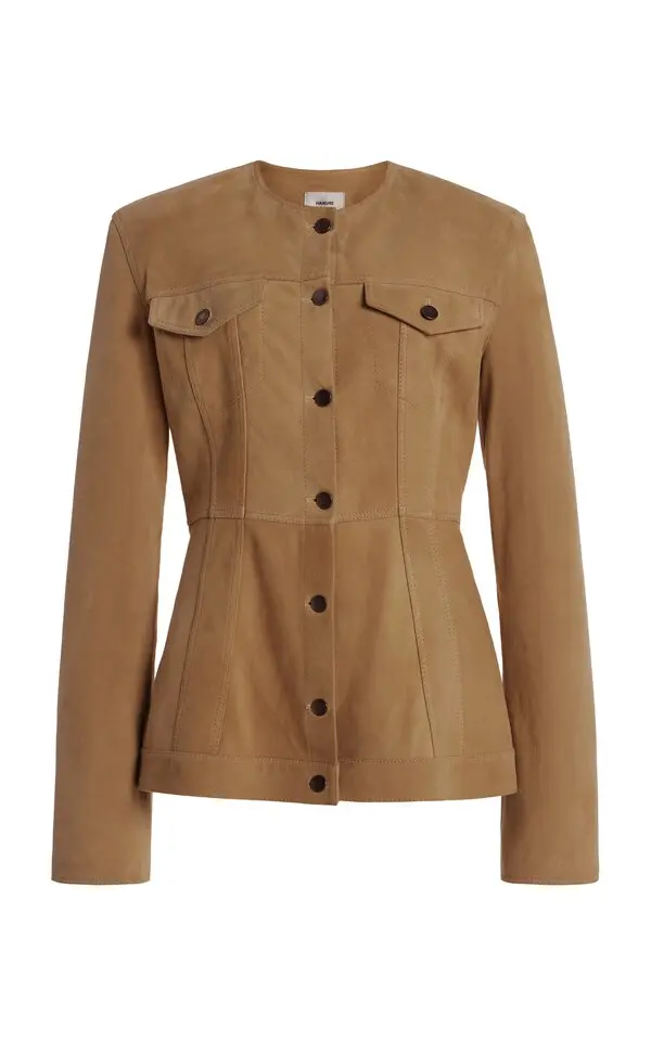 HAIKURE Temple Suede Jacket - Neutral