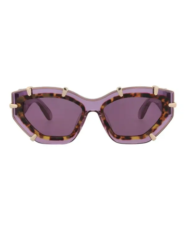 Philipp Plein Cat Eye Sunglasses - Lilac Lilac Lilac (spp099v/55/06pf)
