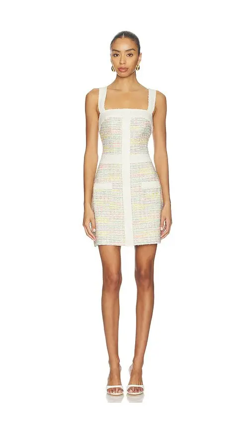 Amanda Uprichard Archie Tweed Dress - White