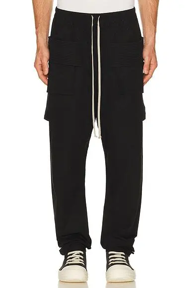 Rick Owens Creatch Cargo Drawstring - Black