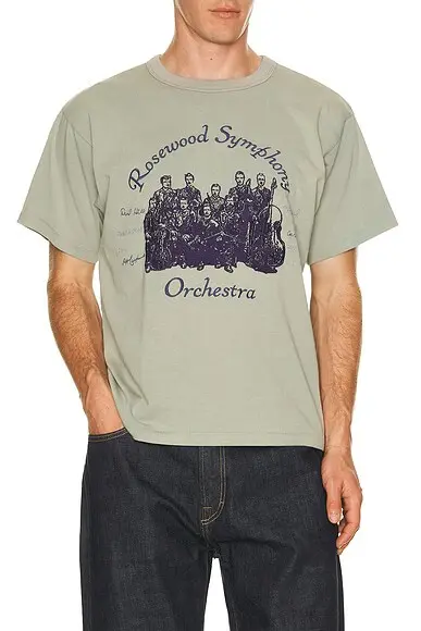 SAMUEL ZELIG Orchestra Tee - Teal Grey