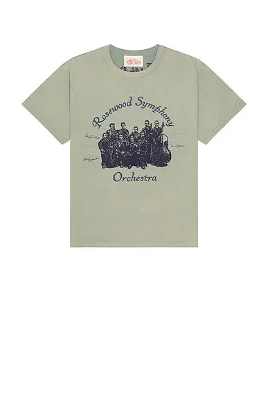 SAMUEL ZELIG Orchestra Tee - Teal Grey