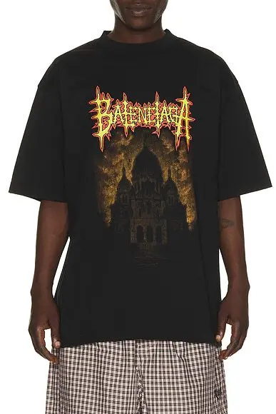 Balenciaga Medium Fitted T-shirt - Black
