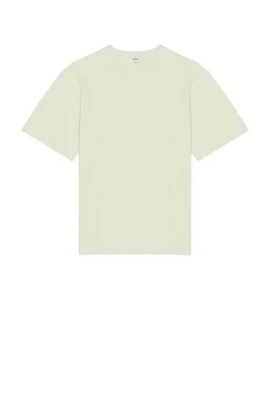AGOLDE Asha Mock Neck Tee - Mint Cream