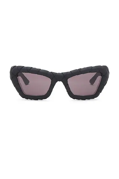 Bottega Veneta Knot Cat-eye Sunglasses - Black