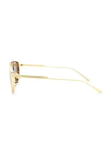 Bottega Veneta Light Ribbon Pilot Sunglasses