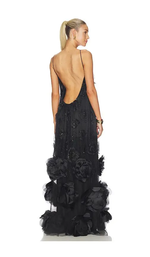 Delfi Embellished Georgette Gown