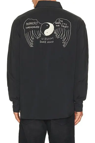 Visvim Four Corners Long Sleeve Shirt - Black