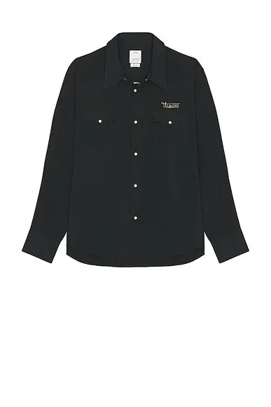 Visvim Four Corners Long Sleeve Shirt - Black