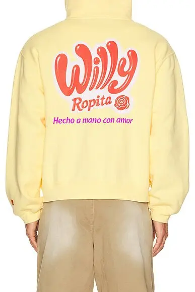 WILLY CHAVARRIA Ropita Shrunken Zip-through Hoodie