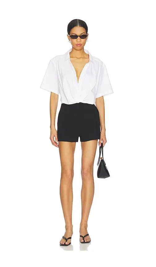 A.L.C. Lily Poplin Button-up Top