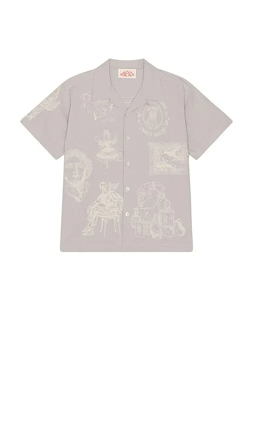 SAMUEL ZELIG Northfield Camp Shirt In . Also - Lavender
